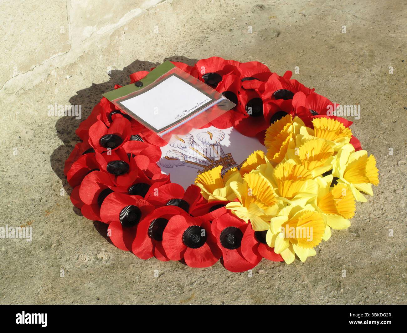 Remembrance day poppy wreath laid at the Cenotaph war memorial in ...