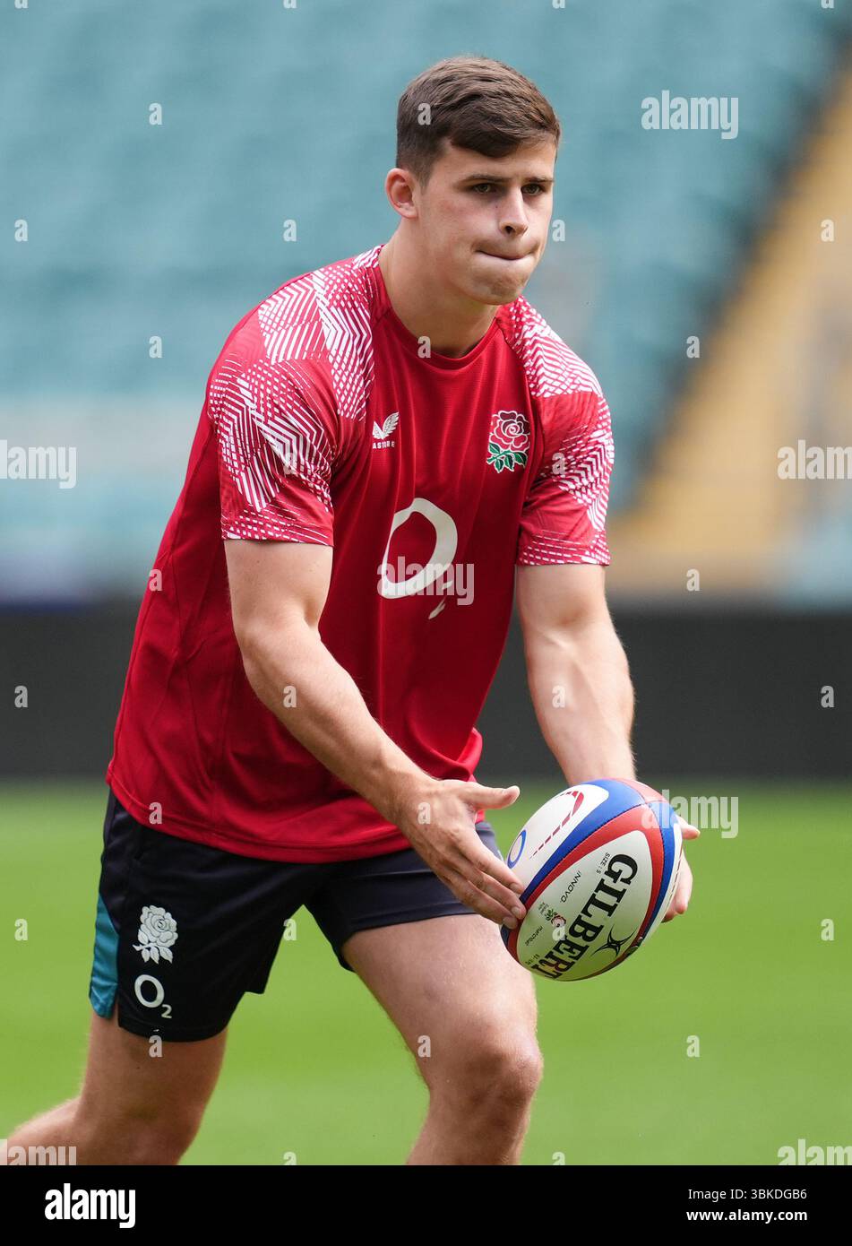 England's Seb Atkinson during a training session at Allianz Stadium ...