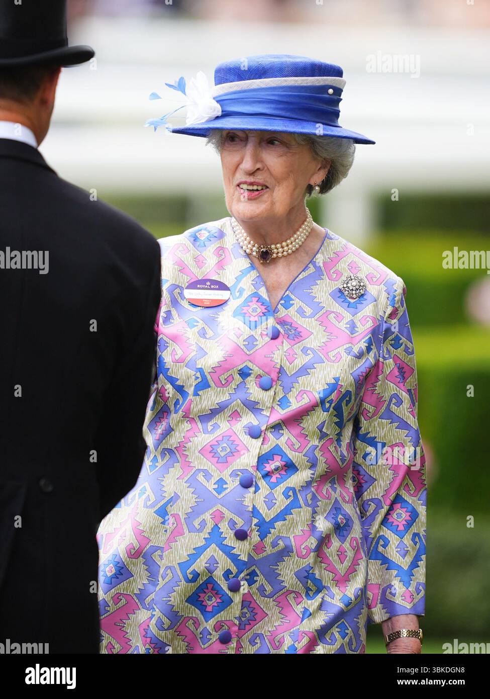 Lady Susan Hussey on day four of Royal Ascot at Ascot Racecourse ...
