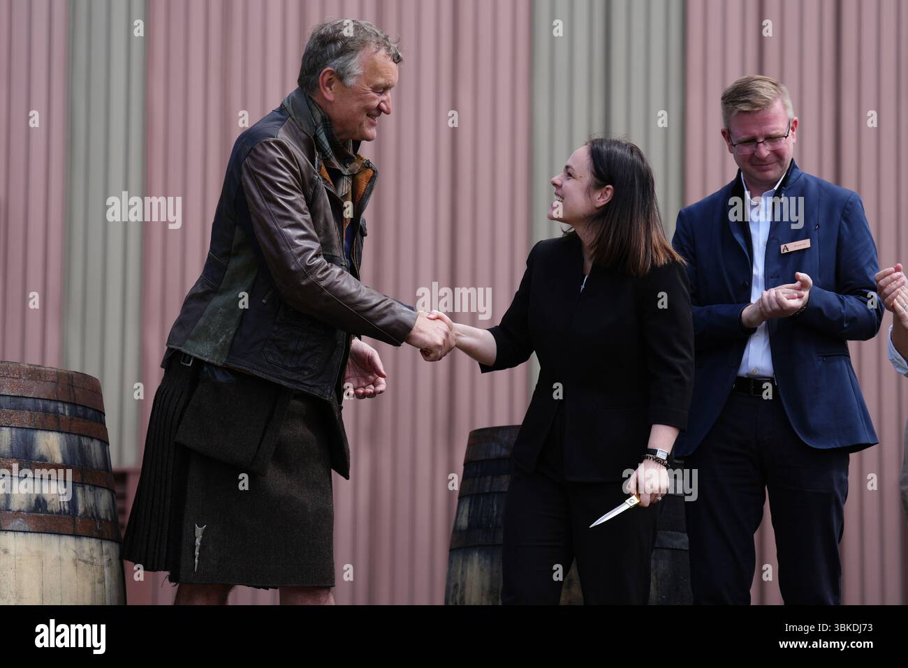 Deputy First Minister Kate Forbes alongside Martin McAdam(L),Founder ...