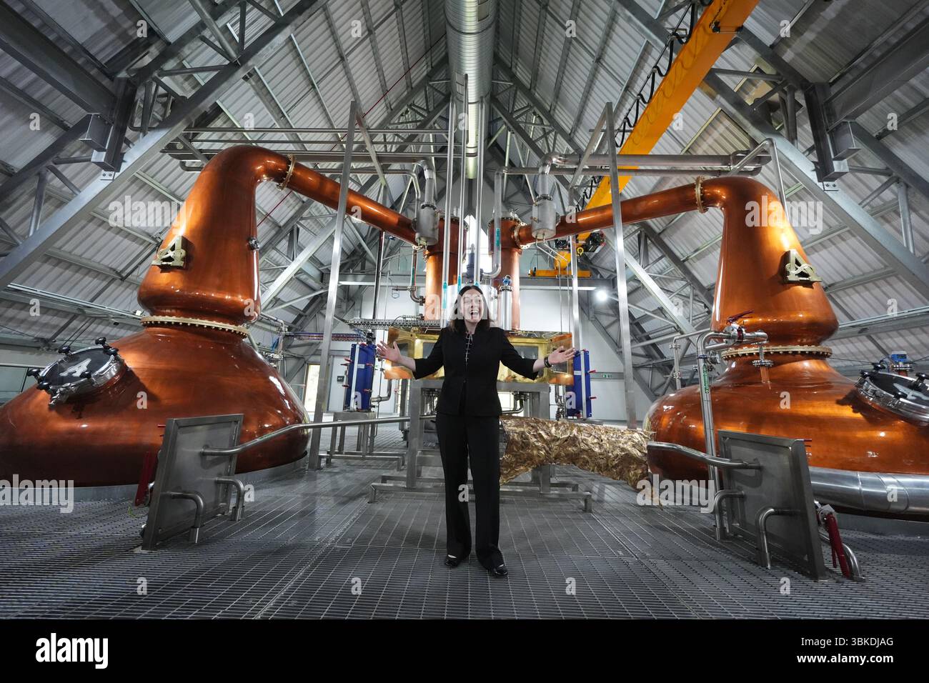 Deputy First Minister Kate Forbes during a tour of the new Ardgowan ...