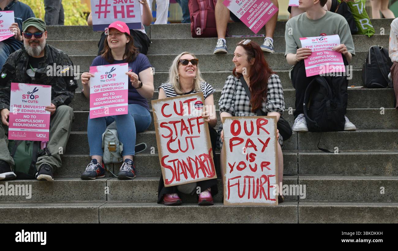 Edinburgh Scotland, UK 20 June 2025. Edinburgh University staff and ...