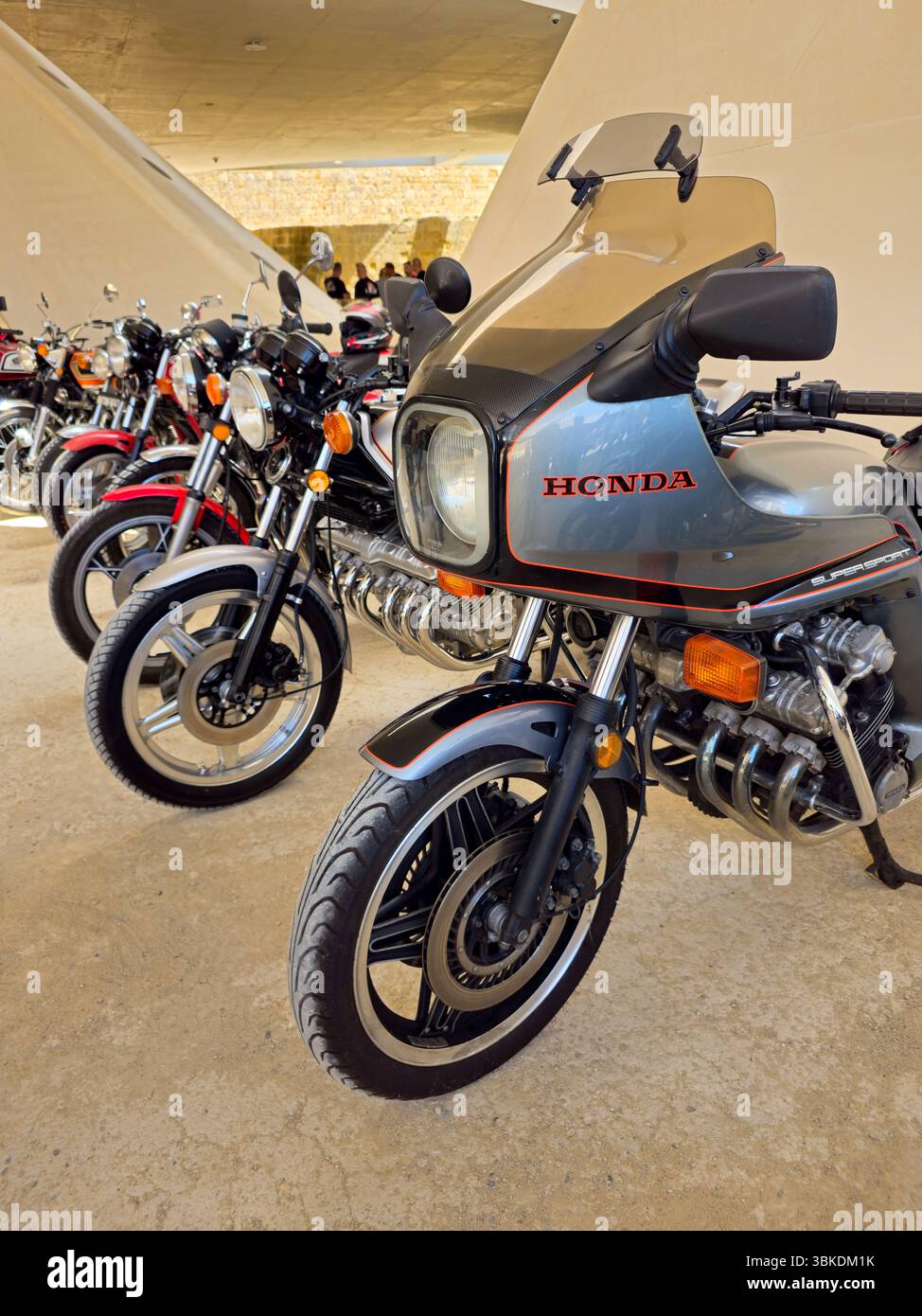 Classic vintage honda sport motorcycle showcasing its iconic design, in ...