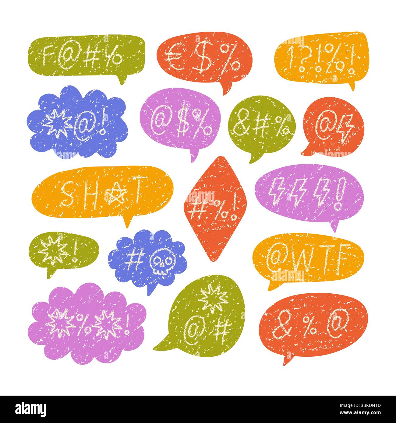 Swearing symbols Stock Vector Images - Alamy