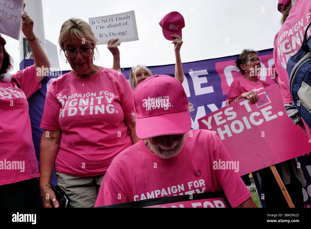 RECORD DATE NOT STATED Assisted Dying Bill Protest in London Supporters ...
