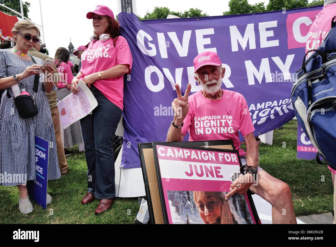 RECORD DATE NOT STATED Assisted Dying Bill Protest in London Supporters ...