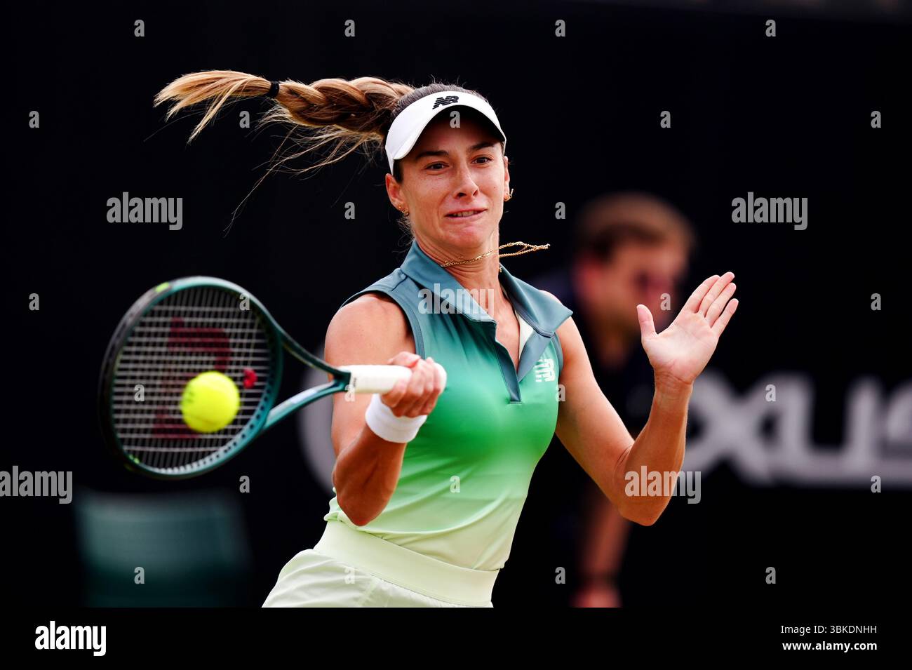McCartney Kessler in action against Katie Boulter on day five of the ...