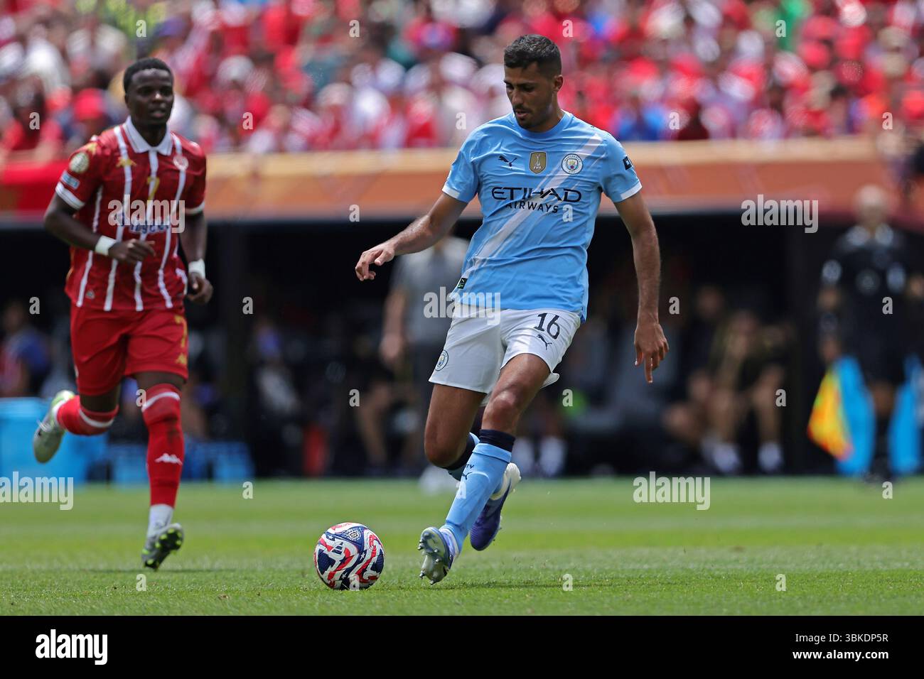 18th June 2025: Philadelphia, USA: Rodri of Manchester City passes the ...