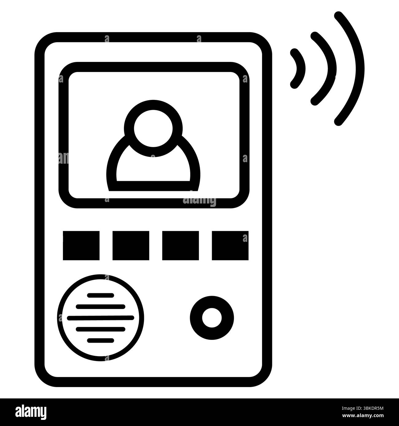 Intercom icon. Video intercom sign. Intercom device symbol. flat style ...