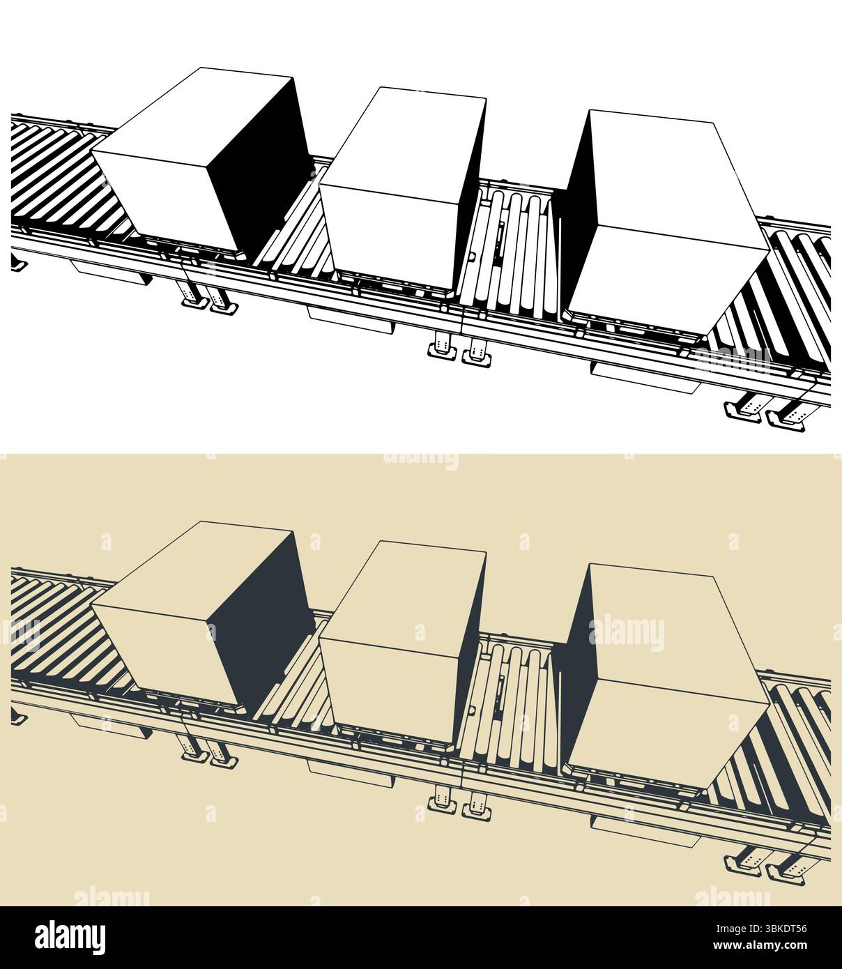 On an up freight Stock Vector Images - Alamy