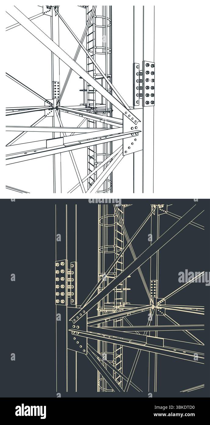 Support trusses Stock Vector Images - Alamy