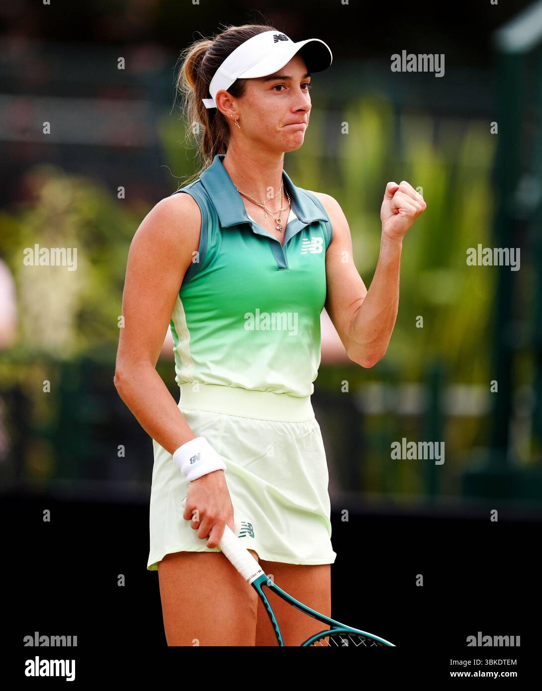 McCartney Kessler in action against Katie Boulter on day five of the ...