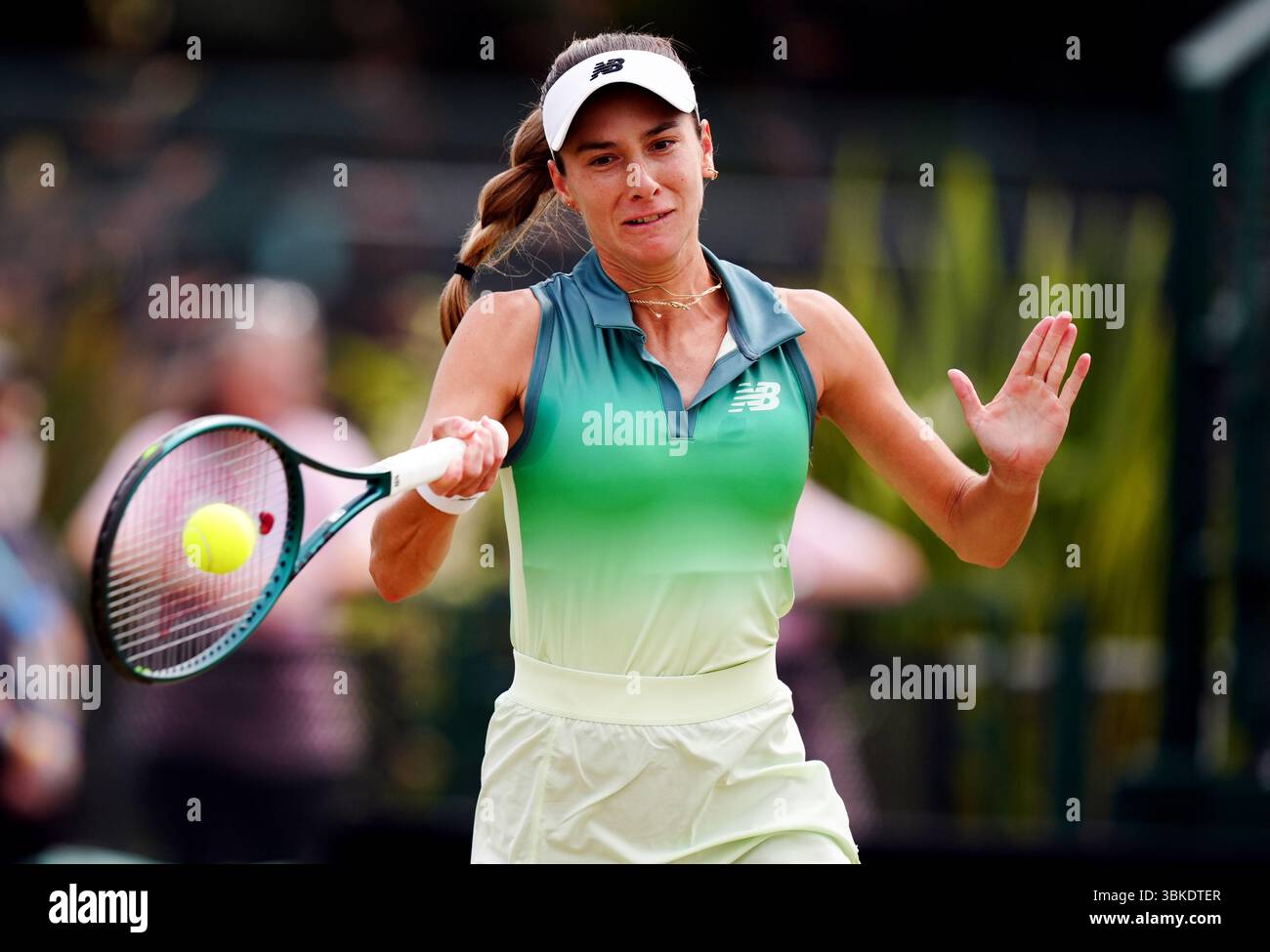 McCartney Kessler in action against Katie Boulter on day five of the ...