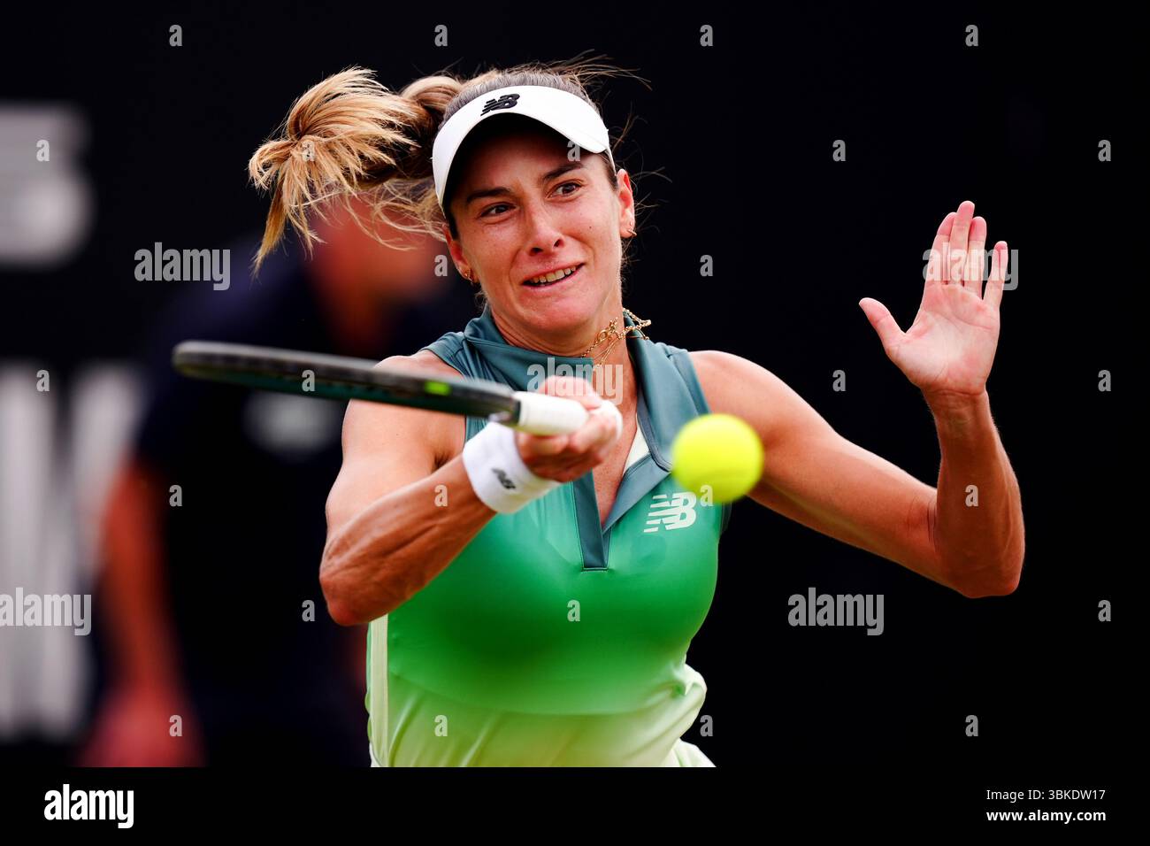 McCartney Kessler in action against Katie Boulter on day five of the ...