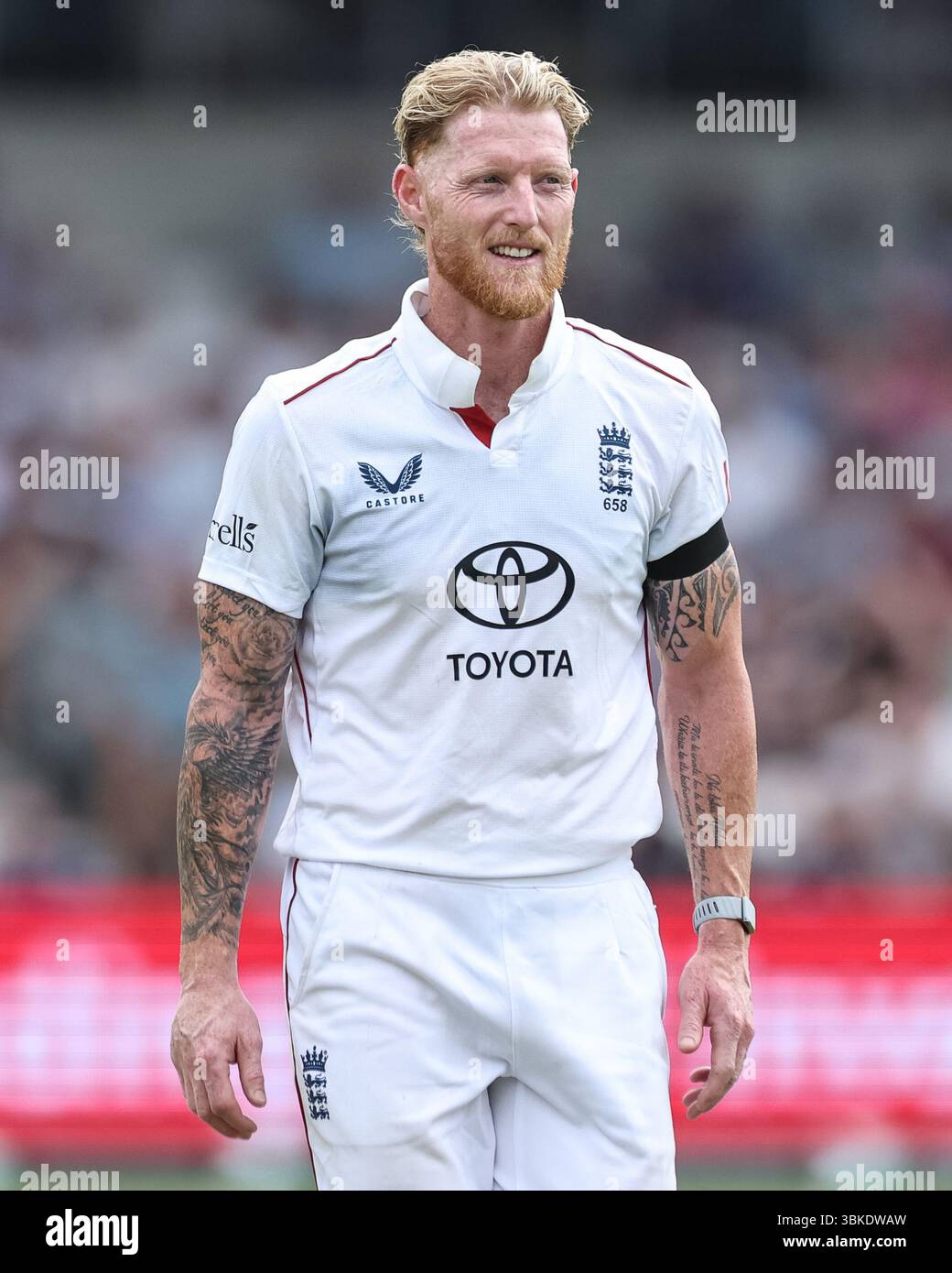 England captain Ben Stokes during the 1st Rothesay Test Match Day 1 ...
