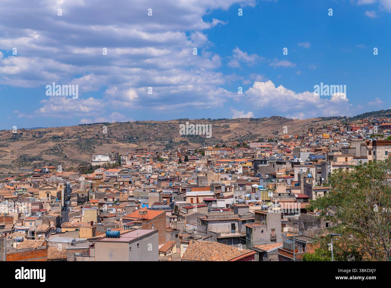 Bronte, traditional Sicilian town nestled on Mount Etna’s slopes Stock ...