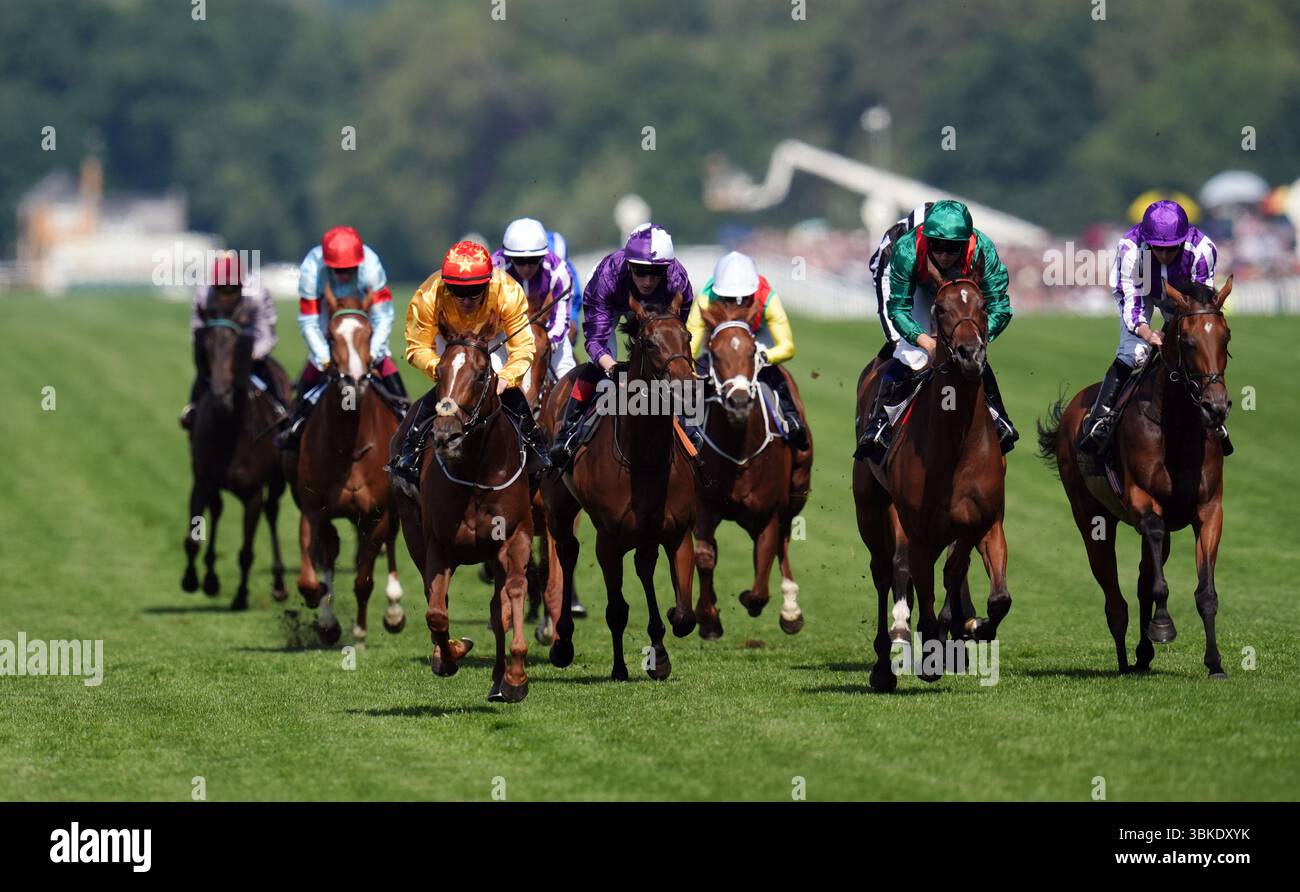 Cercene ridden by Gary Carroll (left) on their way to winning the ...