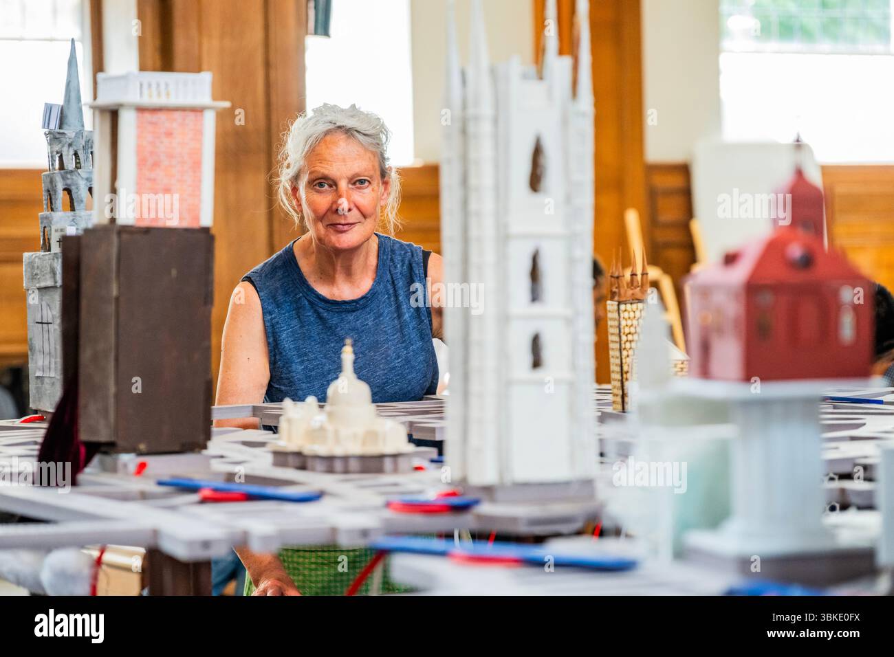 London, UK. 20 Jun 2025. Cathy Wren makes final adjustments - 3D map of London’s underground ...