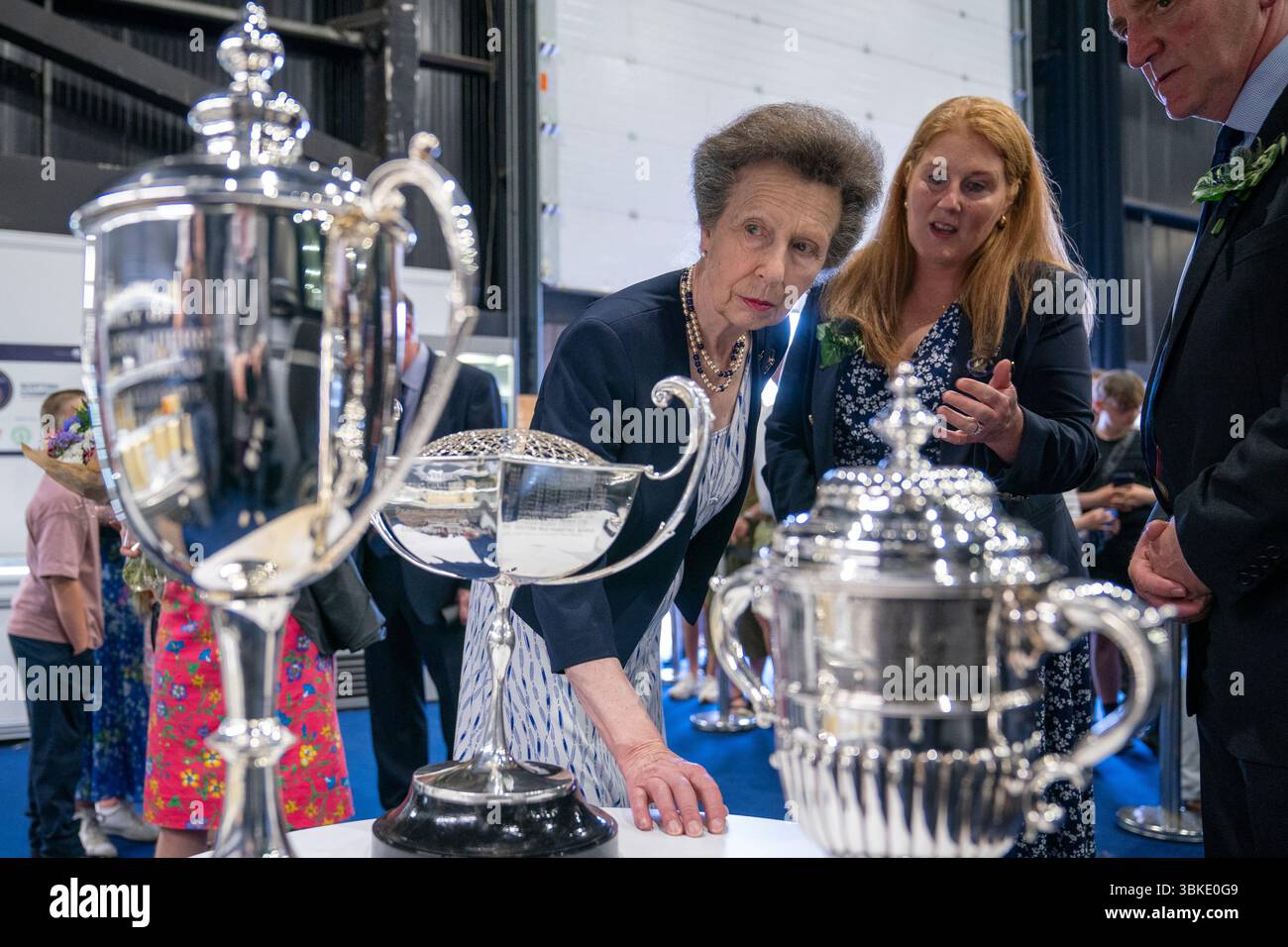 The Princess Royal takes a look at a closer look at some of the prizes ...