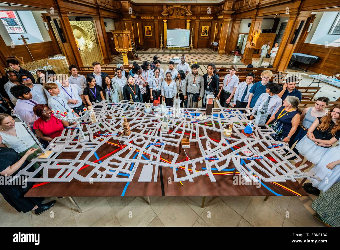 London, UK. 20 Jun 2025. The completed map comes together and then is ...