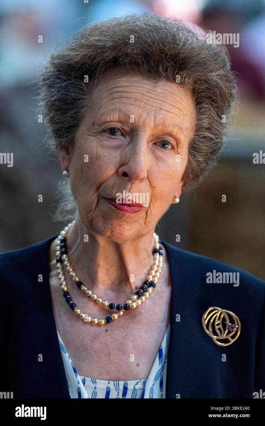 The Princess Royal during a visit to the Royal Highland Show at the ...