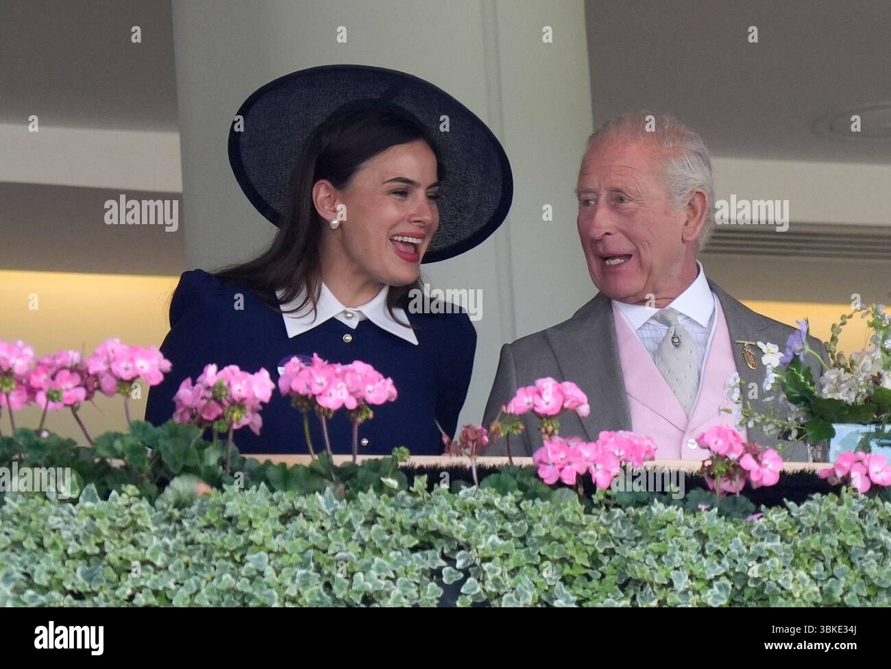 Lady Frederick Windsor and King Charles III before watching the ...