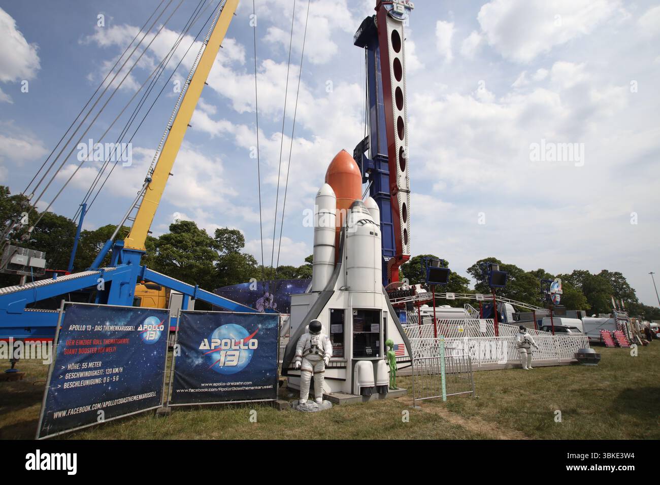 The Newcastle Hoppings fun fair Opens which is the largest travelling ...