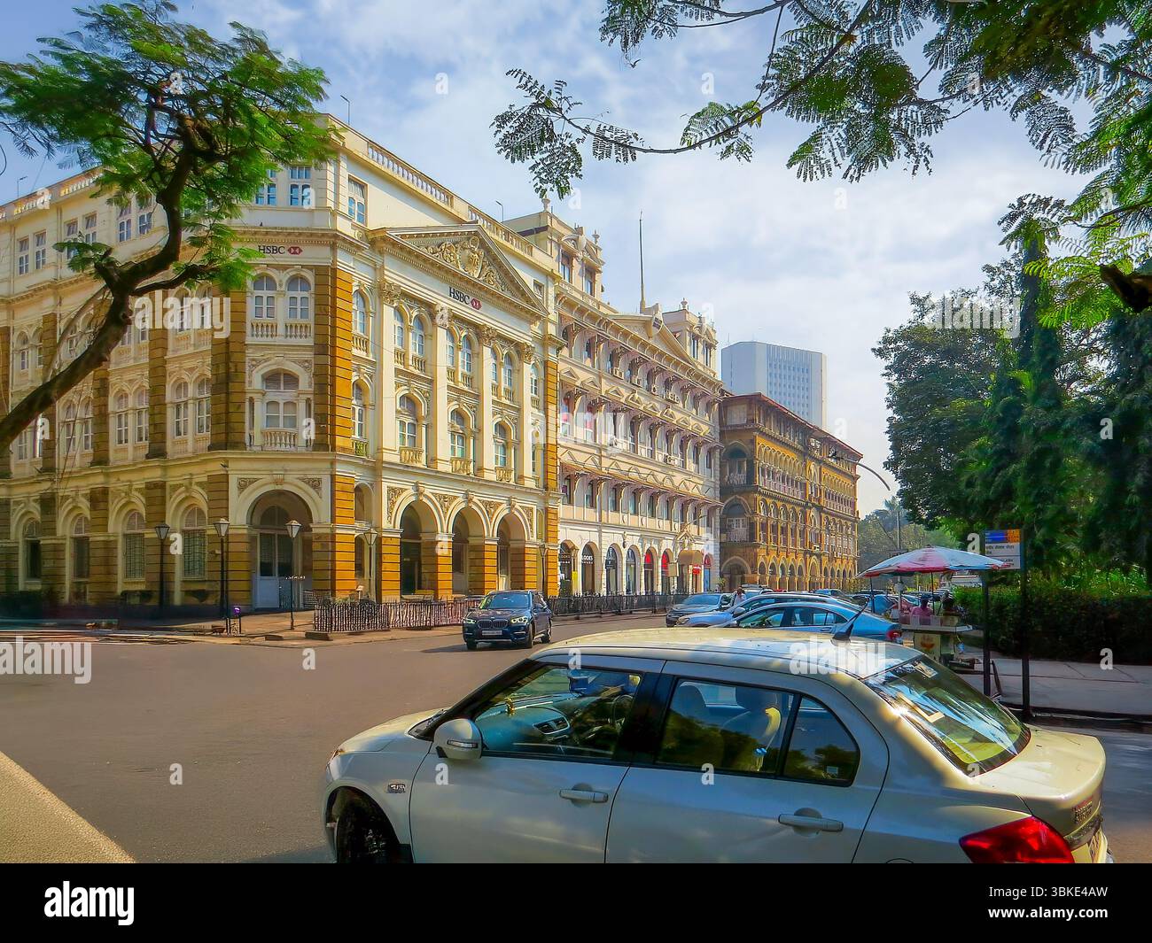View of HSBC bank built in 1913 and Brady House and parts of two more ...
