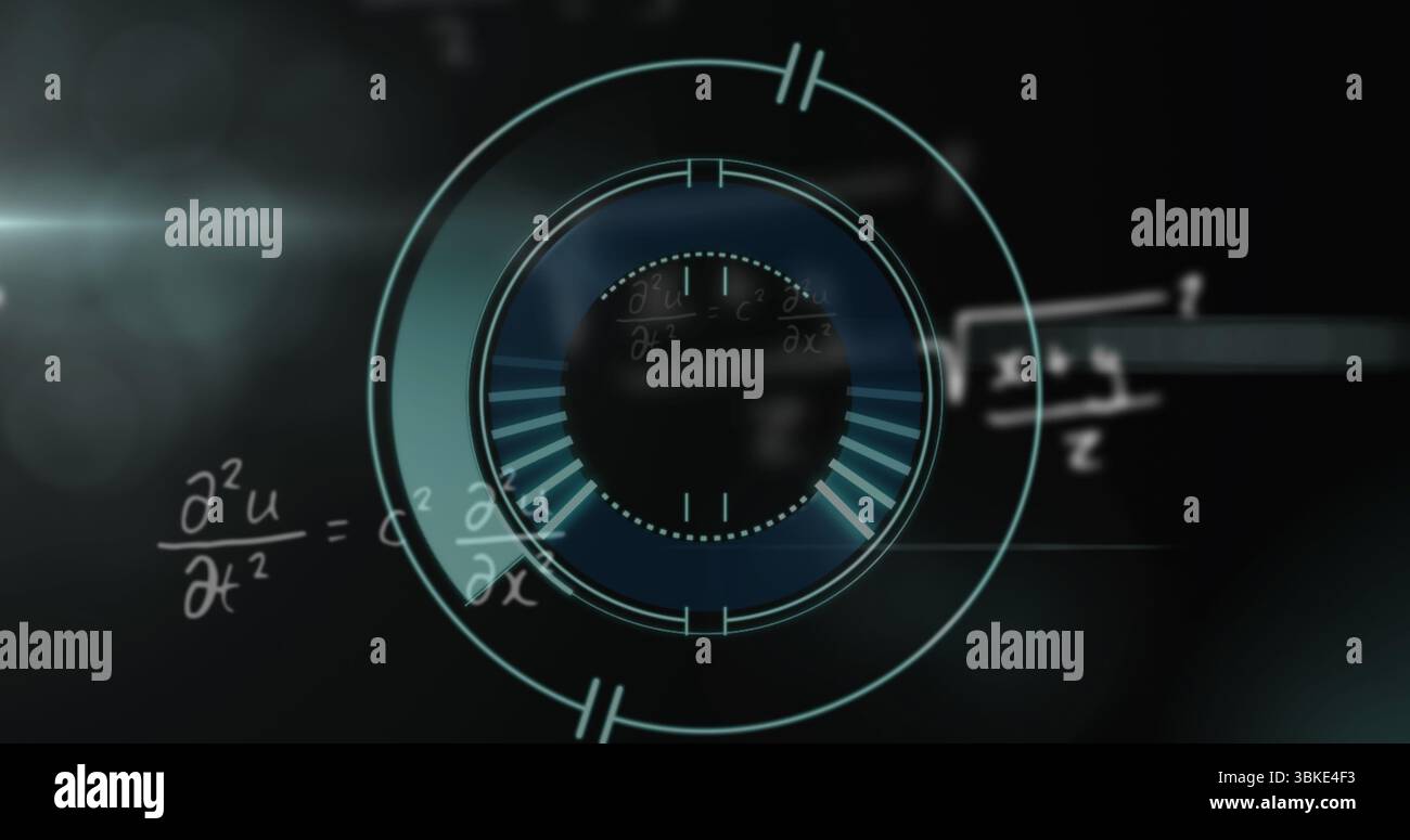 Animating mathematical equations data visualization hi-res stock ...