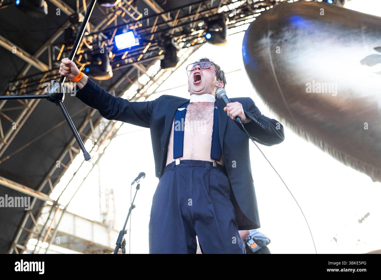 Milano, Italy. 19th June, 2025. Charlie Steen of Shame performs live at ...