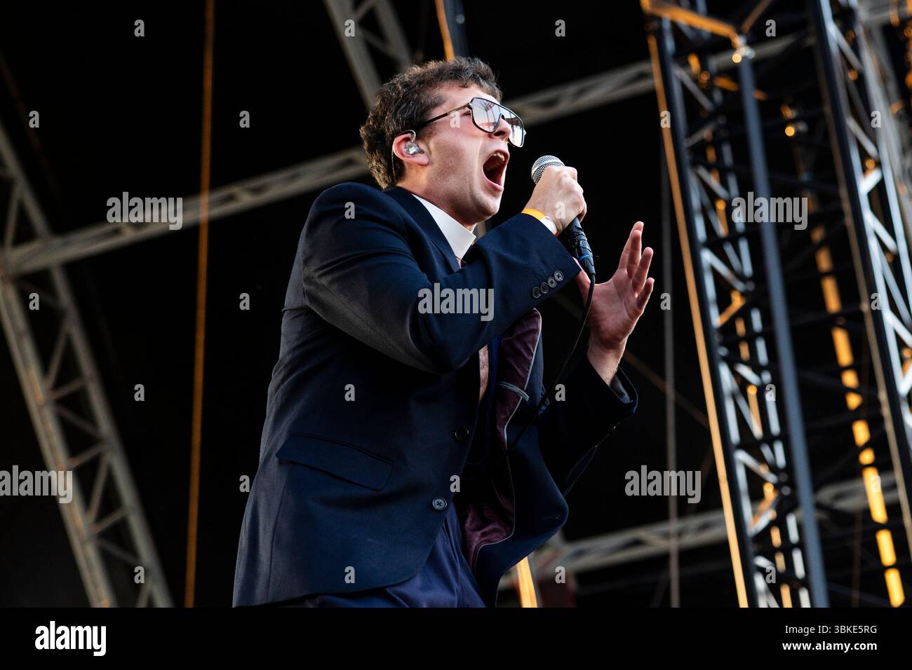 Milano, Italy. 19th June, 2025. Charlie Steen of Shame performs live at ...