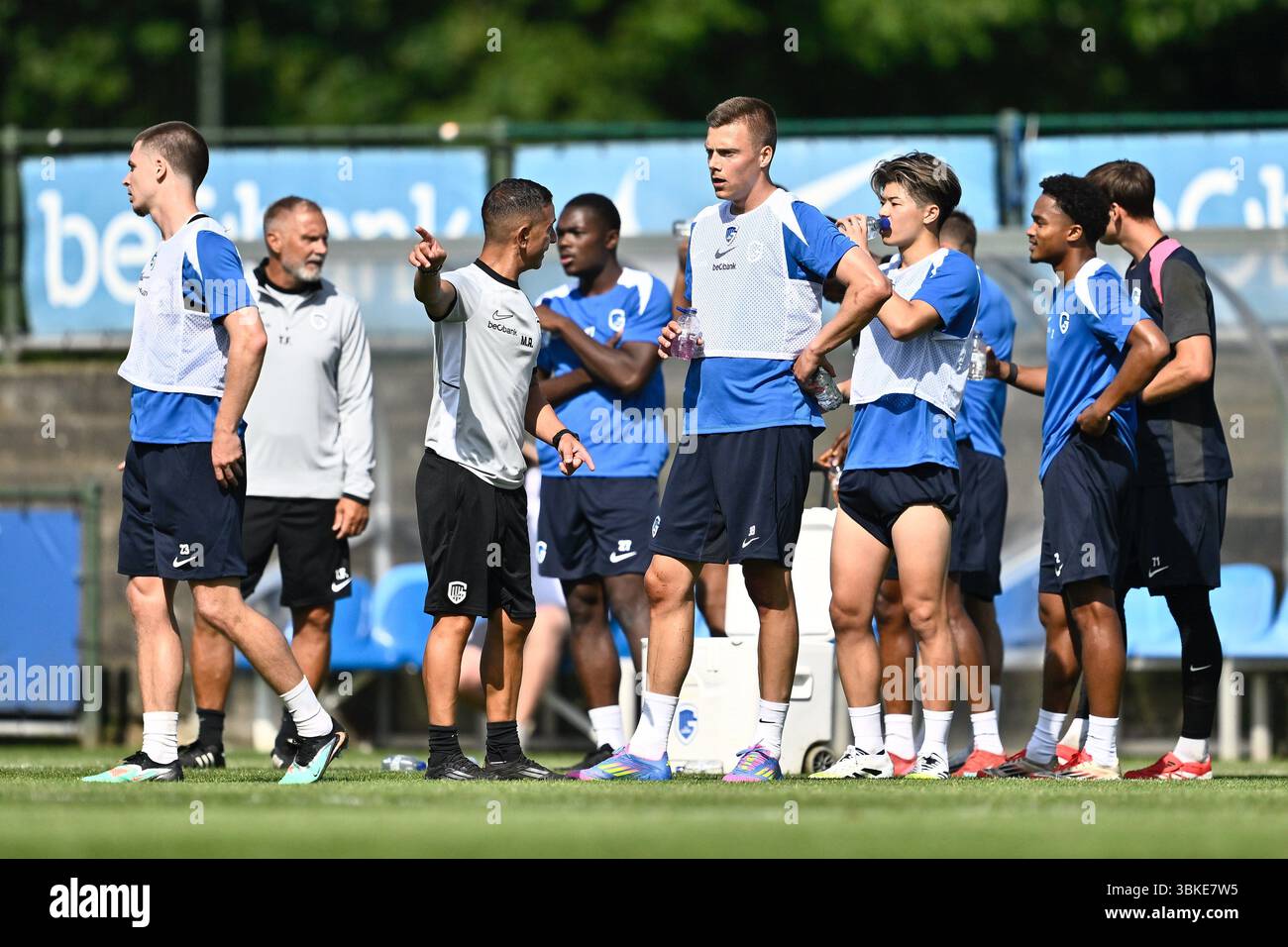 Genk, Belgium. 20th June, 2025. Genk's Daan Heymans pictured during a training session of ...