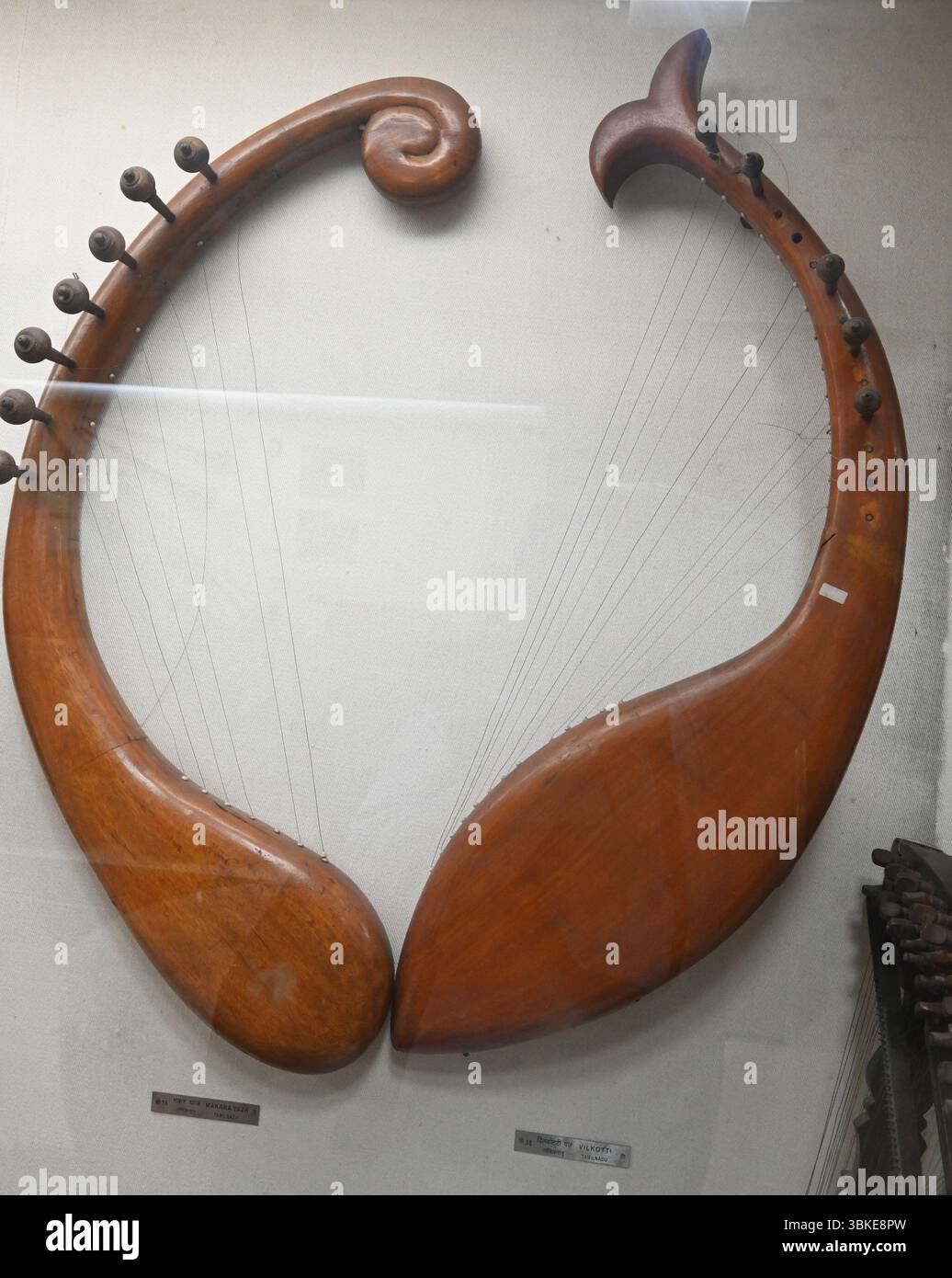 NEW DELHI, INDIA - JUNE 20: Traditional Harp instruments from Tamil ...