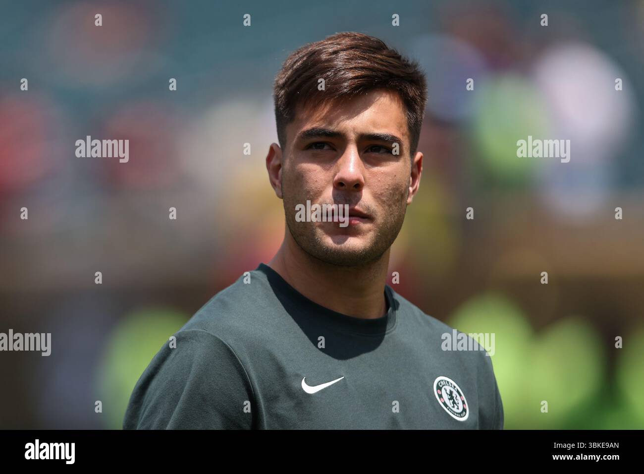 PHILADELPHIA, USA - 20th June 2025: Aaron Anselmino of Chelsea arrives ...
