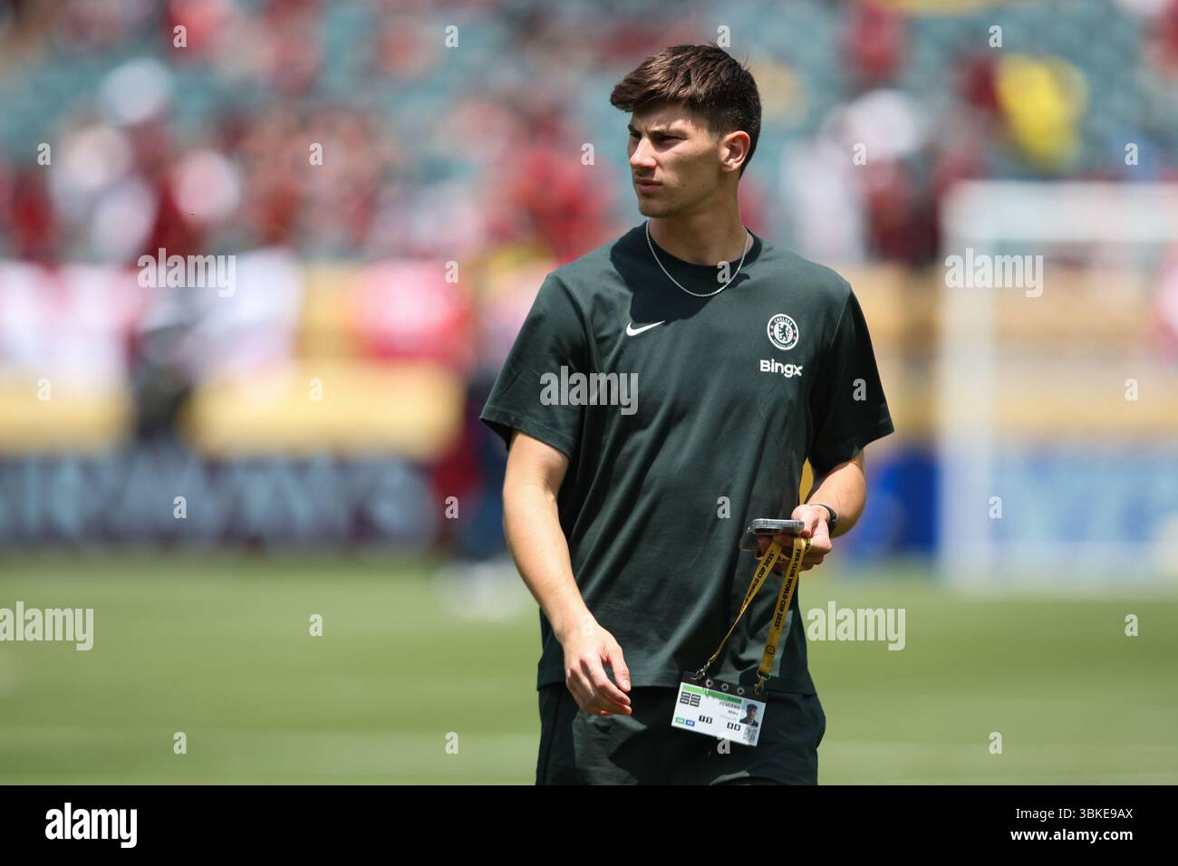 PHILADELPHIA, USA - 20th June 2025: Mike Penders of Chelsea arrives ...