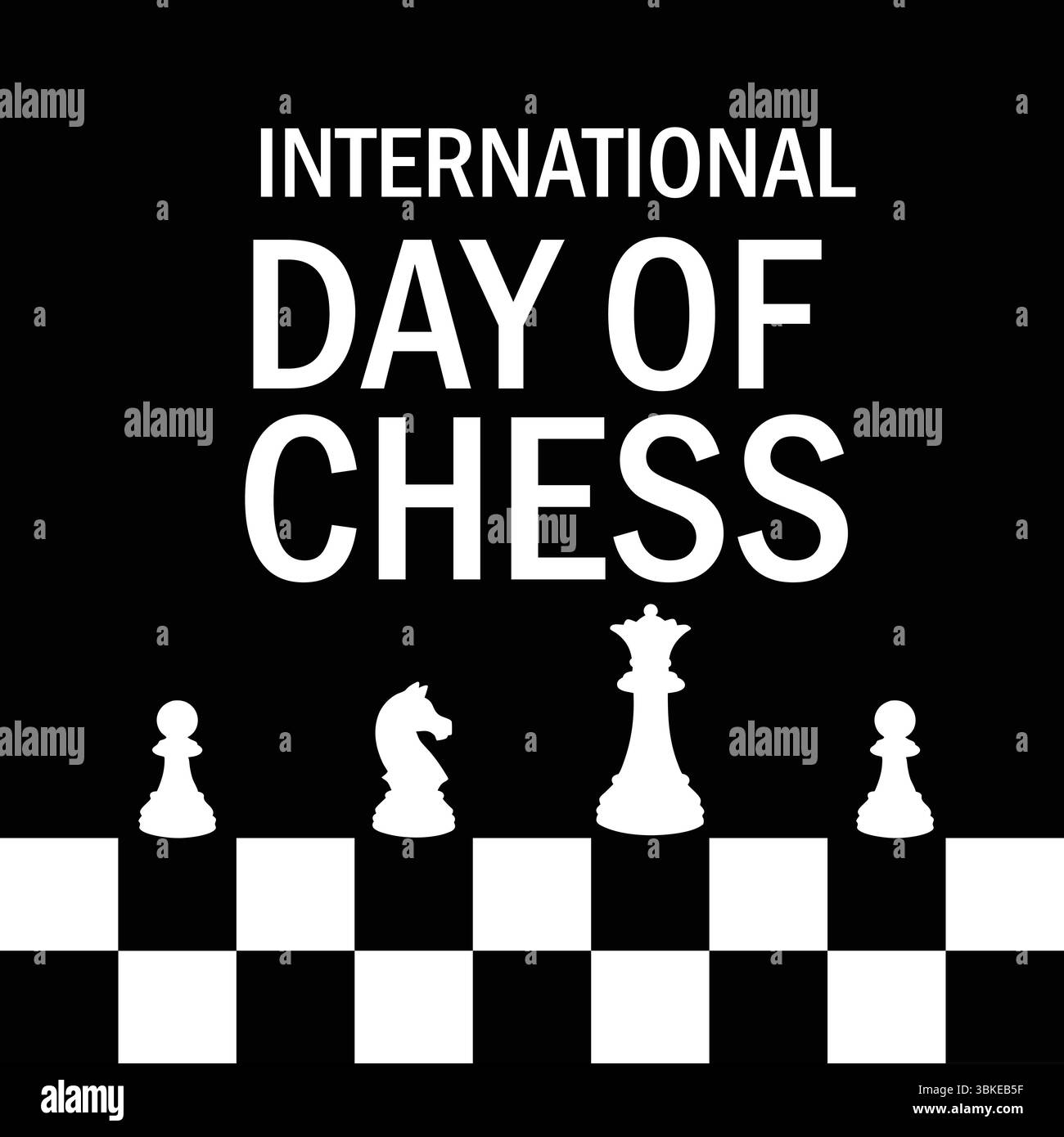 International chess day checkmate Stock Vector Images - Alamy