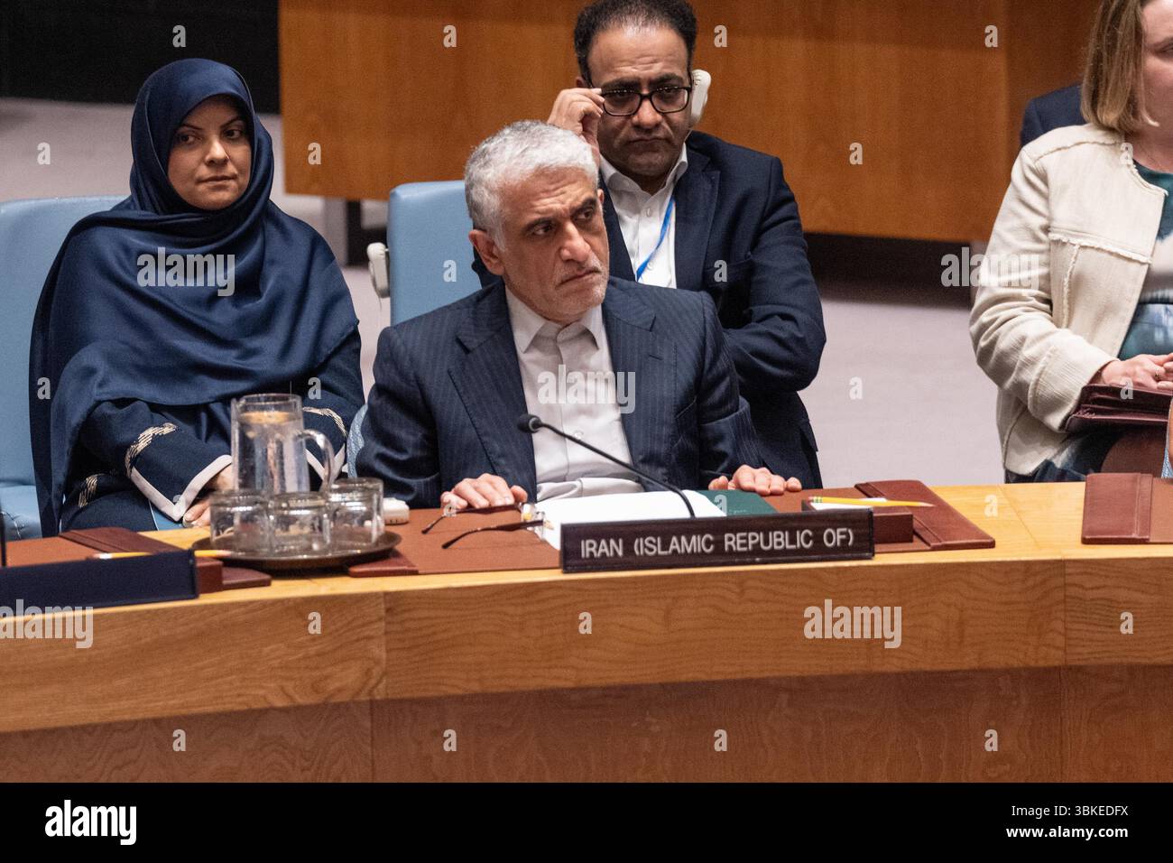 June 20, 2025, Bronx, New York, USA: Ambassador Amir Saeid Iravani of ...