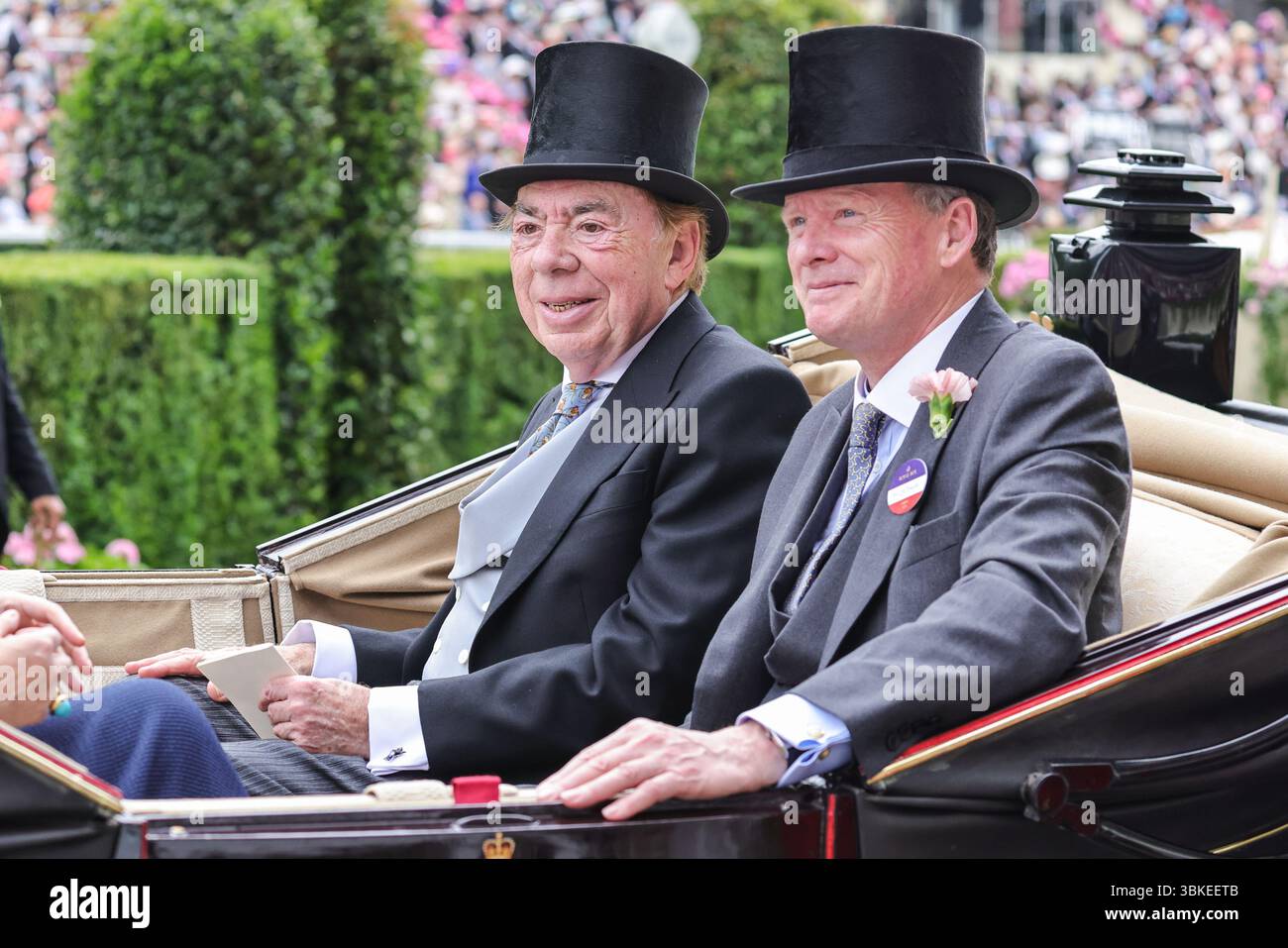 Ascot, Berkshire, UK. 20th June, 2025. Lord Andrew Lloyd-Webber and ...