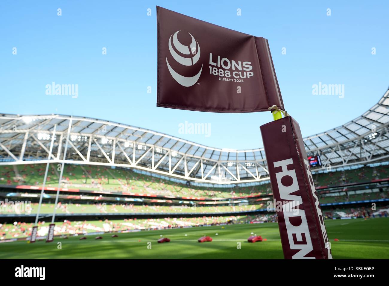 A general view of the corner flag ahead of the Lions 1888 Cup match at ...