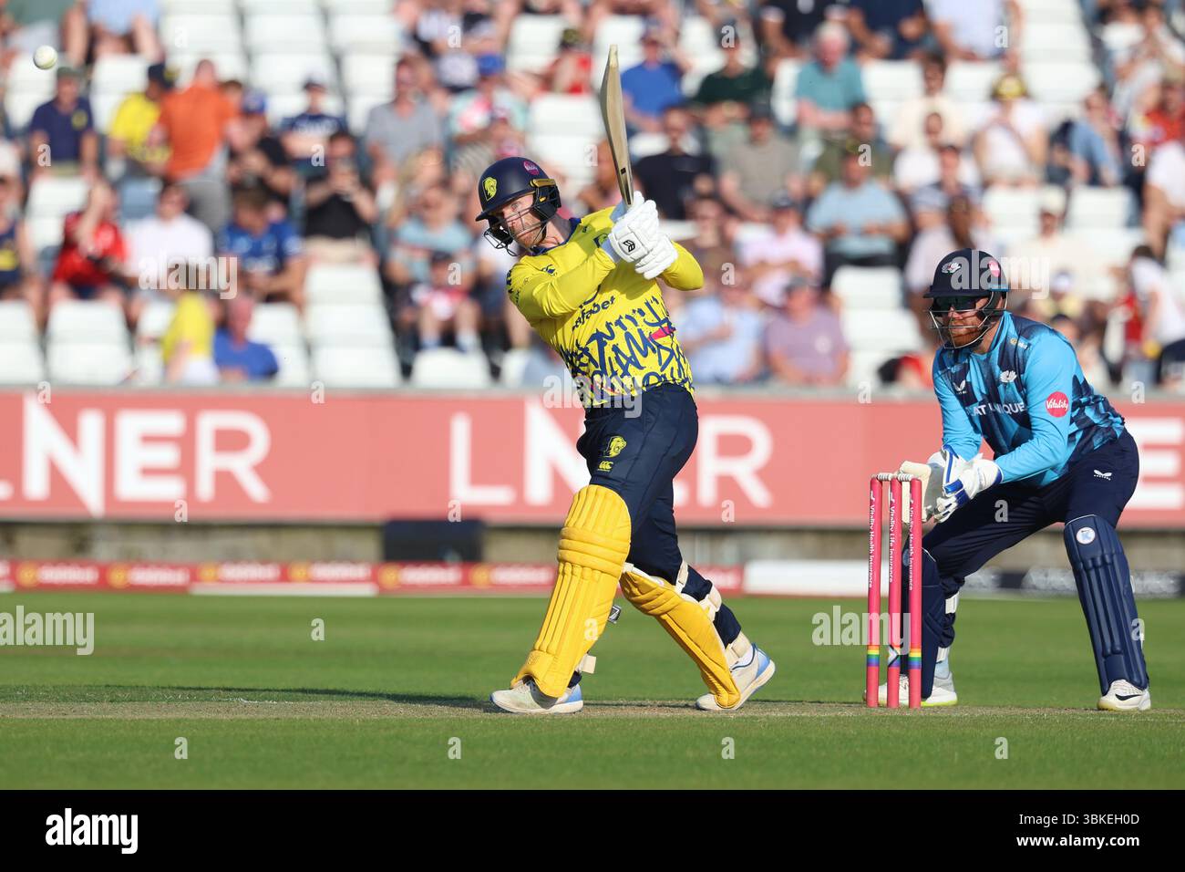 Graham Clark of Durham in batting action during the Vitality T20 Blast ...