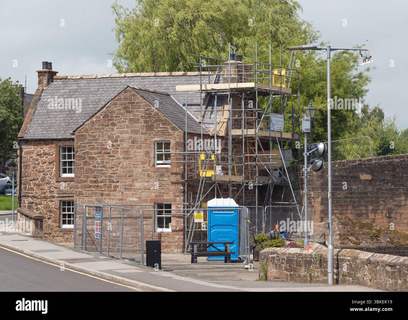 Old Bridge House Museum, Dumfries town centre, Scotland, undergoes ...