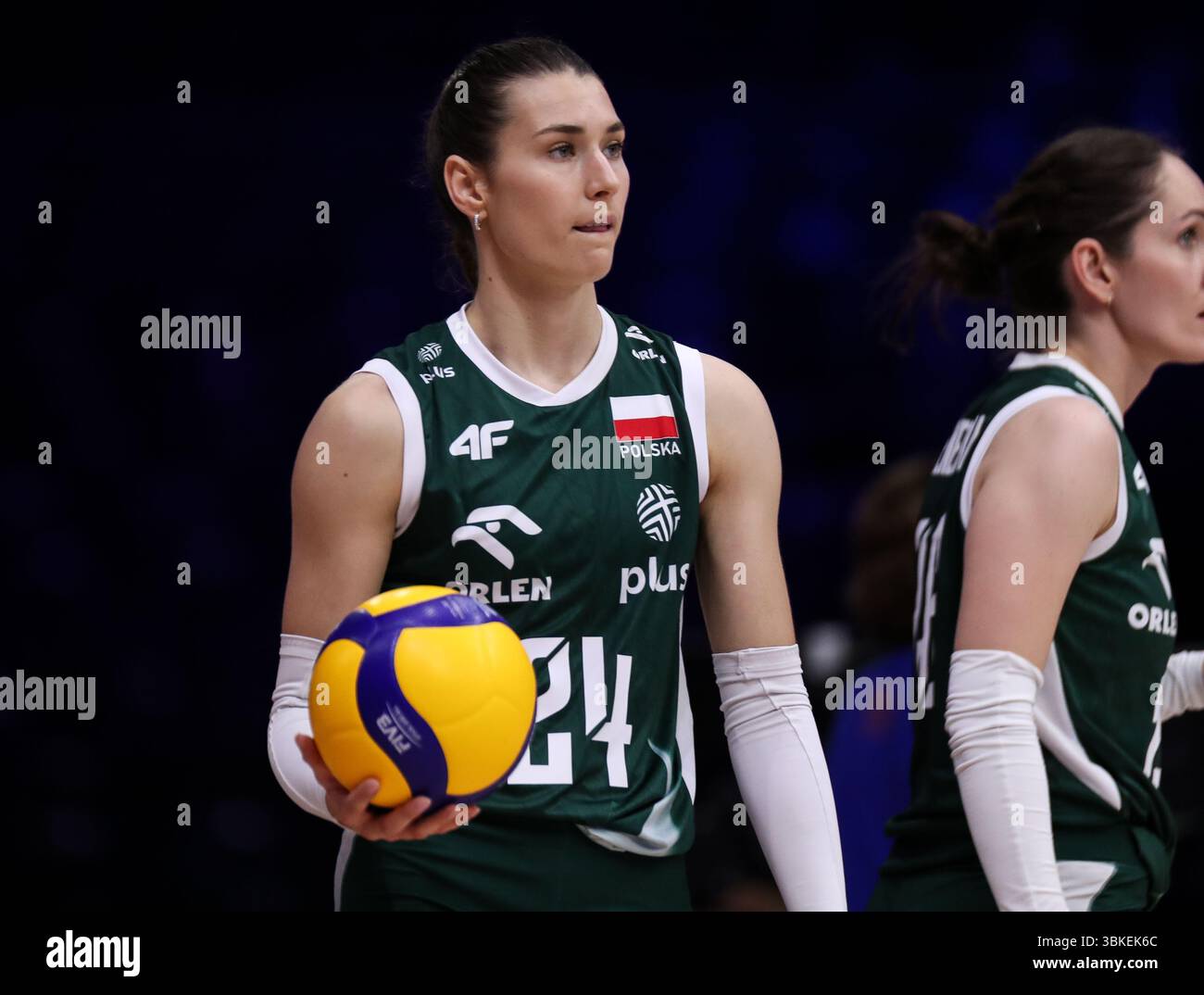 Belgrade, Serbia. 20th Jun, 2025. Paulina Damaske of Poland warms up ...
