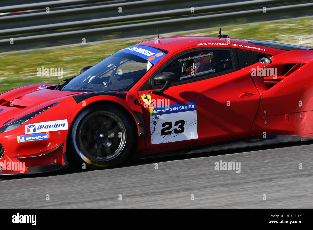 Scarperia, Italy - March 20th 2025: Ferrari 488 GT3 EVO of Team Pellin ...