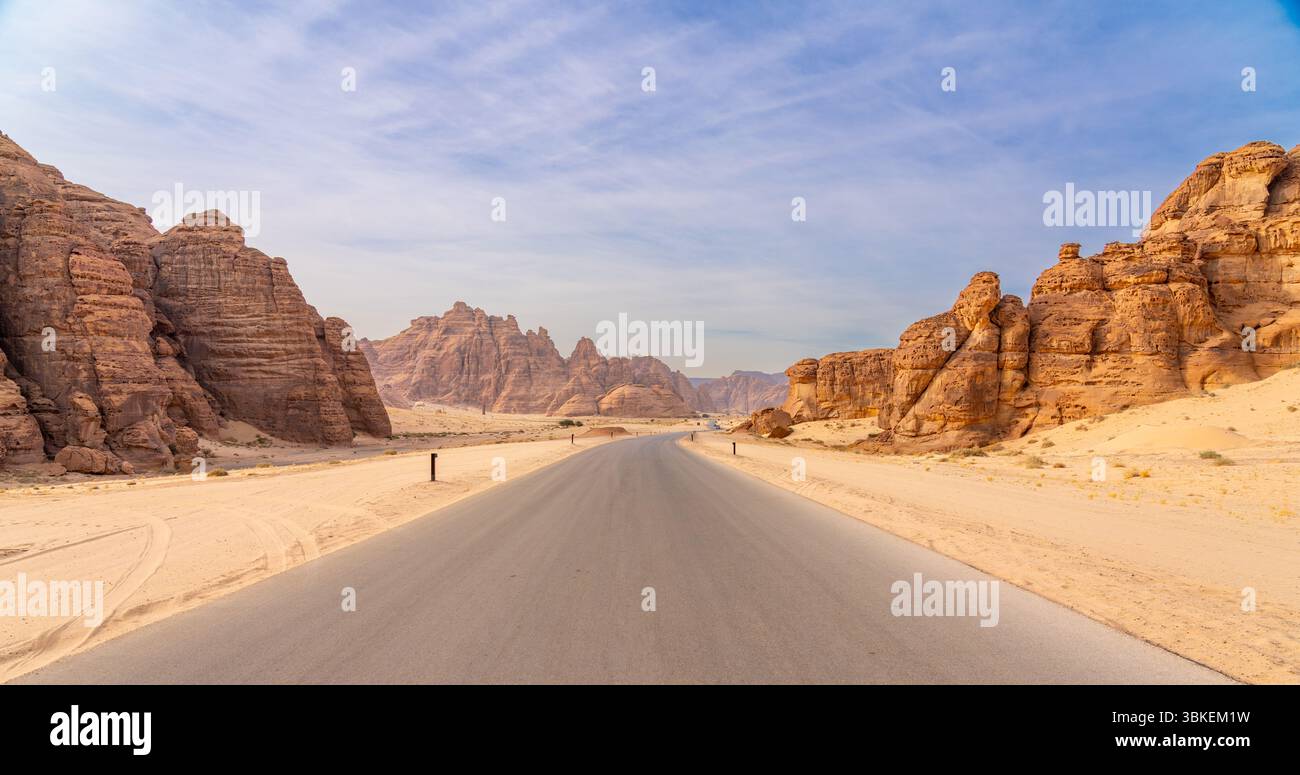 The panoramic Ashar Valley showcases the amazing sandstone rock ...