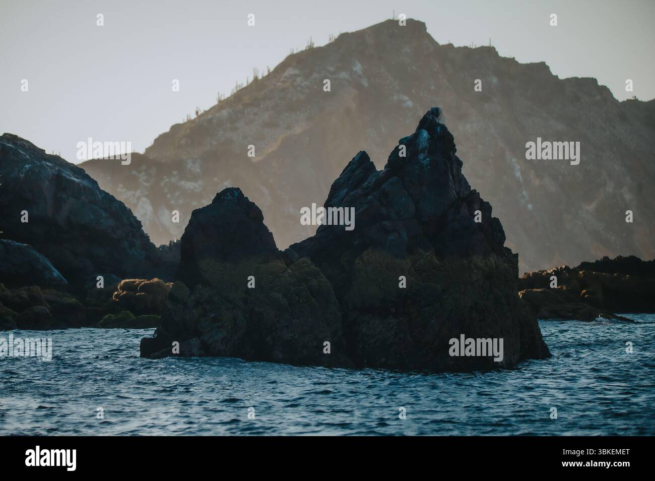 Landscape on Tiburón Island or Isla del Tiburón in Punta Chueca, Sonora ...