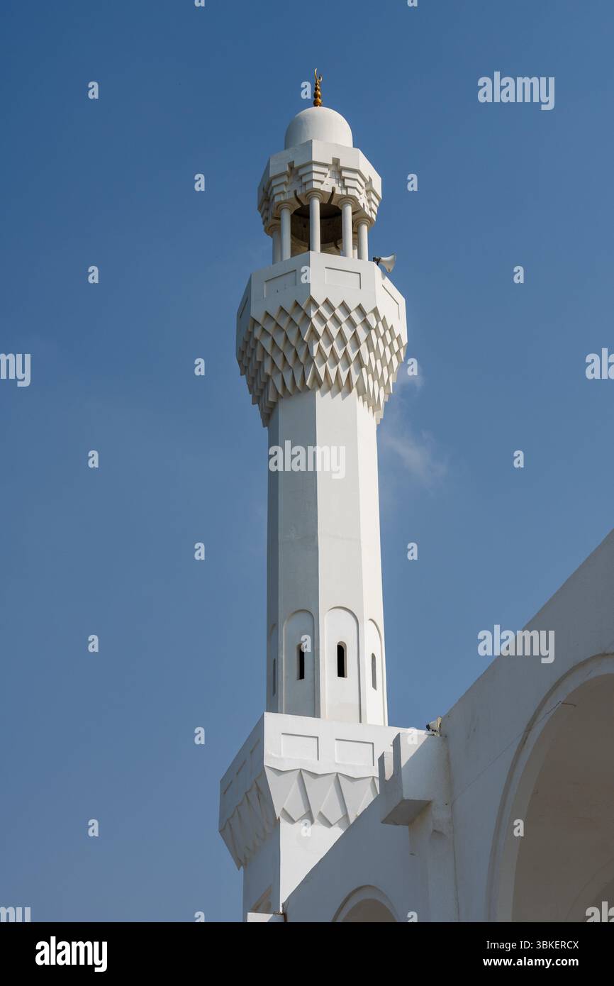 The floating mosque on the Corniche in Jeddah, Saudi Arabia, known as ...