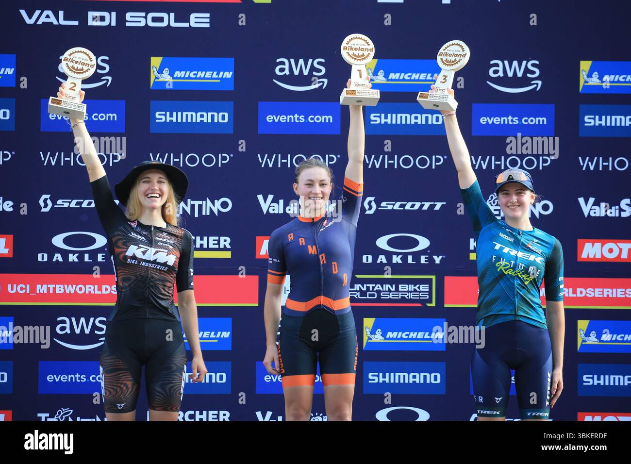 20th June 2025, Val di Sole, Trentino, Italy; UCI Mountain Bike World Cup, Day 1; Katharina ...