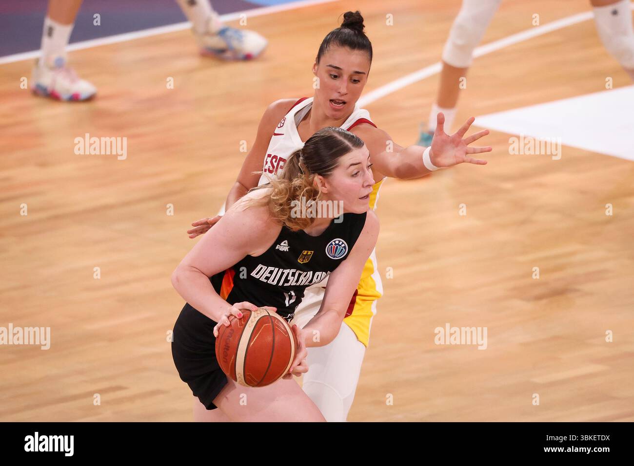 20 June 2025, Hamburg: Basketball, Women: European Championship, Spain ...