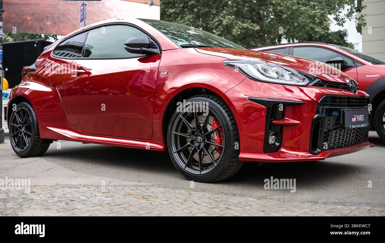 BERLIN – MAY 10, 2025: Rally-inspired sports car Toyota GR Yaris ...