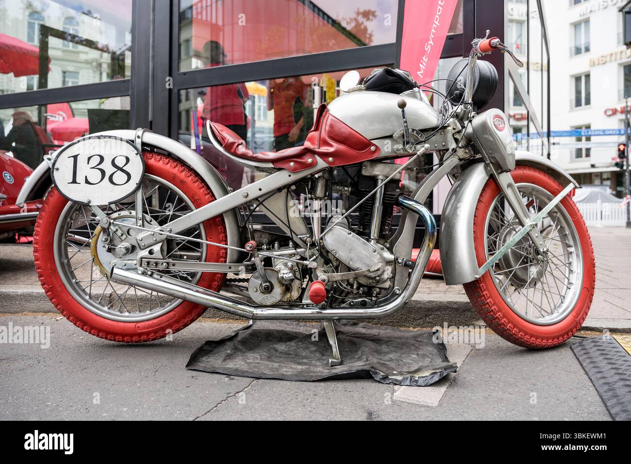 BERLIN – MAY 10, 2025: Rare Opel Motoclub 500SS motorcycle (1928) at ...
